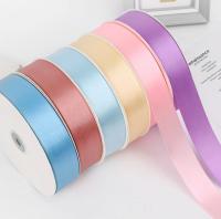 China Decoration Satin Ribbon Roll Custom Printed for Double Face and Single Face Gift Wrap for sale