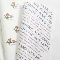 China Ins Style Tulip Wrapping Paper for Flower Bouquet 58*58cm 50g Gift Packaging for sale