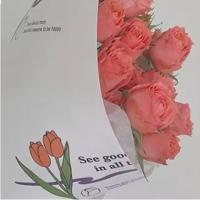 China Ins Style Tulip Wrapping Paper for Flower Bouquet 58*58cm 50g Gift Packaging for sale