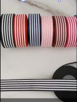 China Decoration Stripe Grosgrain Ribbon Printed Gift Wrap Ribbon for Festive Decorations for sale