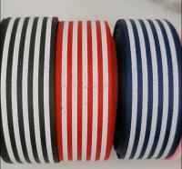 China Decoration Stripe Grosgrain Ribbon Printed Gift Wrap Ribbon for Festive Decorations for sale