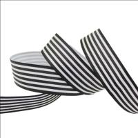 China Decoration Stripe Grosgrain Ribbon Printed Gift Wrap Ribbon for Festive Decorations for sale