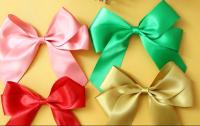 China DIY Gift Decorative Ribbon Bow with Elastic Gift Wrap Ribbon 13cm*15cm or Customized for sale