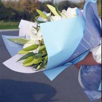 China Waterproof Flower Bouquet Wrapping Paper 58CM * 58CM Customized For Korean Market for sale