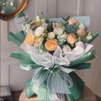 China Flower Wrapping Paper Double-Side Color Bouquet Yuyin Fresh Flower Packaging Kraft Paper for sale