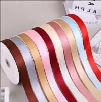 China Double Face and Single Face Satin Ribbon Roll for Gift Wrapping Customer Customization for sale