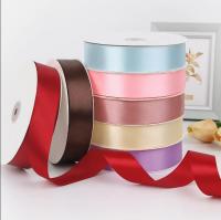 China Double Face and Single Face Satin Ribbon Roll for Gift Wrapping Customer Customization for sale