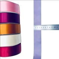 China E-magic Custom Double Faced Satin Ribbon Roll in 196 Colors for Customer Customization for sale
