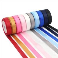 China 196 Color Rainbow Ribbon Single Double Face 100% Polyester Satin Wrap Ribbon Roll for sale