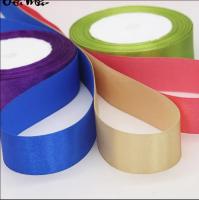 China Solid Color Single Face Satin Ribbon For Gift Wrap 25 mm Customize Package size 9X9X2.5 cm for sale