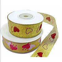 China 10mm-180mm Silk Satin Ribbon Gift Ribbon with Flower Packing in Various Patterns for sale