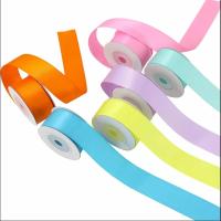 China Wholesale Factory Liston Satin Ribbon Roll Solid Color Decorative Polyester Ribbon Tapes for Gift Wrap for sale