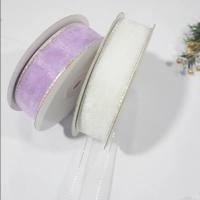 China Eco-Friendly Organza Ribbon 196 Color Options for DIY Gift Wrapping and Baking Decor for sale