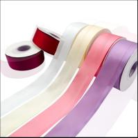 China Factory Wholesale Custom Double Faced Satin Wrap Ribbon Roll Print Custom Logo With Gift Wrap for sale
