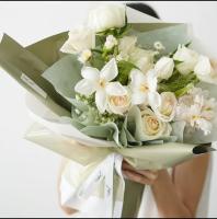 China Thickened Korean Opaque Plastic Flower Paper 57cm*57cm ±5% Customized for Sinowrap Fashion for sale