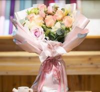 China Mother's Day Flower Wrapping Paper 9colors Mist Bread Paper for Flower Packaging for sale