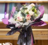 China Mother's Day Flower Wrapping Paper 9colors Mist Bread Paper for Flower Packaging for sale