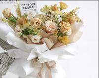 China 2024 Sinowrap Fashion Designs Thickened Korean Opaque Plastic Flower Paper For Florist for sale