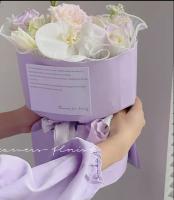 China 2024 Sinowrap Fashion Designs Thickened Korean Opaque Plastic Flower Paper For Florist for sale