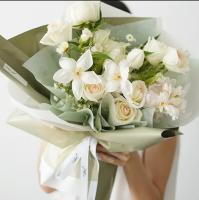 China 2024 Sinowrap Fashion Designs Thickened Korean Opaque Plastic Flower Paper For Florist for sale