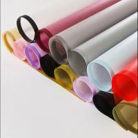 China Florist Wrapping Paper Customized Color Plastic Flower Wrap Matte Edge Waterproof for sale