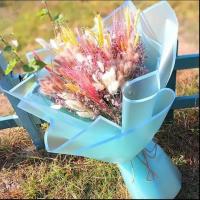 China Florist Wrapping Paper Customized Color Plastic Flower Wrap Matte Edge Waterproof for sale