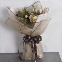 China Florist Wrapping Paper Customized Color Plastic Flower Wrap Matte Edge Waterproof for sale