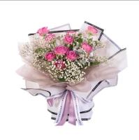 China Luxury Flower Wrapping Paper Waterproof and Recyclable Gift Packing Paper with Love Edge for sale