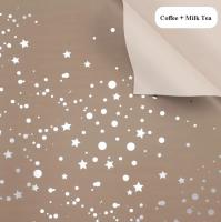China Bright Starry Sky Waterproof Wrapping Paper Advanced Two-color Thickened For Fresh Flower for sale