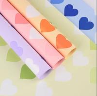 China 2024 New Arrival Hot Sale High Quality Heart Printing Colorful Waterproof Florist Bouquet  Wrapping Paper Wholesale for sale