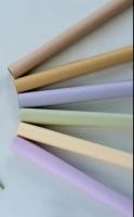 China 2024 Korean Matte Waterproof Solid Color Paper Flower Wrapping Paper Bouquet Packaging Florist Supplies Wholesale for sale