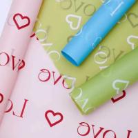 China 2024 Shinewrap Factory New Design Forever Love Wrapping Paper Waterproof Florist Bouquet Packing Paper For Fresh Flower for sale