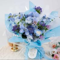 China 2024 Shinewrap Factory New Design Forever Love Wrapping Paper Waterproof Florist Bouquet Packing Paper For Fresh Flower for sale