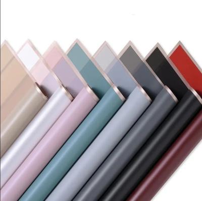 China Shinewrap Factory Direct Price 2024 Hot Sale Golden Edge Flower Wrapping Paper Bouquet Florist Gift Packing Paper for sale