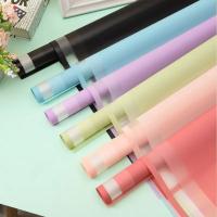 China Simple Fashion Style Translucent Flower Wrapping Paper Color Frame Flower Paper Florist Packaging Materials Wholesale for sale