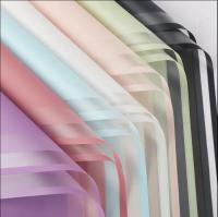 China Simple Fashion Style Translucent Flower Wrapping Paper Color Frame Flower Paper Florist Packaging Materials Wholesale for sale