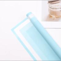 China Simple Fashion Style Translucent Flower Wrapping Paper Color Frame Flower Paper Florist Packaging Materials Wholesale for sale