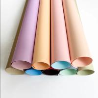 China Ouya Paper Luxury Korean Flower Wrapping Biocolor-Double-Sided Bouquet Florist Waterproof Wrapping Paper For Flowers for sale