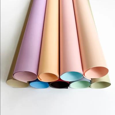 China Ouya Paper Luxury Korean Flower Wrapping Biocolor-Double-Sided Bouquet Florist Waterproof Wrapping Paper For Flowers for sale