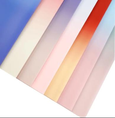 China Flower Gift Wrapping Paper Double-Sided Glorious Youth Graduated Color Wrapping Paper Bouquet Packaging Materials for sale