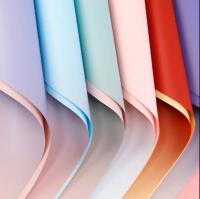 China Flower Gift Wrapping Paper Double-Sided Glorious Youth Graduated Color Wrapping Paper Bouquet Packaging Materials for sale