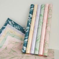 China Flower Bouquet Wrapping Paper Patterned Waterproof Floral Plastic Wrapping Paper For Fresh Flower Wholesale for sale