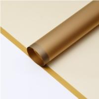 China Gold Edge Jelly Film Waterproof Matte Paper Flower Wrapping Paper Bouquet Flower Art Mother's Day Flower Wrapping Paper for sale