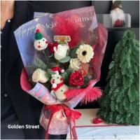 China Christmas Atmosphere Paper Flower Wrapping Paper Kraft Paper Diy Handmade Gift Paper Bouquet Flower Shop Flower Material for sale