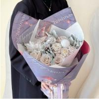 China Christmas Atmosphere Paper Flower Wrapping Paper Kraft Paper Diy Handmade Gift Paper Bouquet Flower Shop Flower Material for sale