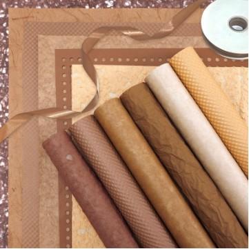 China DIY Flower Shop Packaging Maillard Series Fashion Kraft Paper Flower Bouquet Handmade Floral Materials 60*60cm for sale