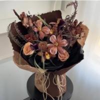 China DIY Flower Shop Packaging Maillard Series Fashion Kraft Paper Flower Bouquet Handmade Floral Materials 60*60cm for sale