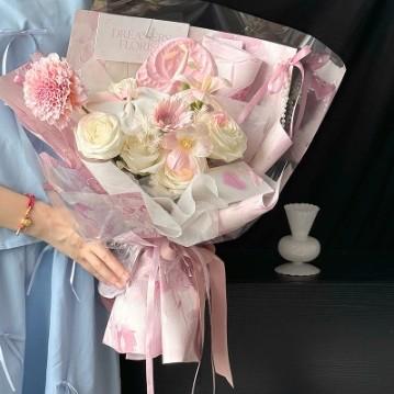 China Brilliant Series Flower Wrapping Paper Wholesale Flowers Floral Materials Flower Shop Supplies Relief Art Flower Wrapping Paper for sale