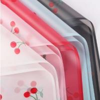 China 56*56cm Cherry Matte Waterproof Floral Wrapping Paper with Translucent Korean Design for sale