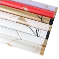 China Lizhiran Corner Gold Edge Korean Paper Waterproof Flower Packaging Matte Paper Bouquet Material Flower Shop Flower Paper for sale